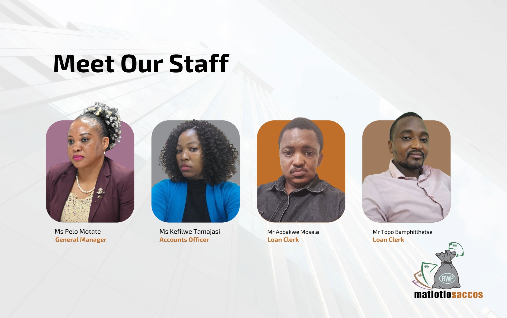 Matlotlo SACCOS | Government & Parastatal Savings & Credit Cooperative